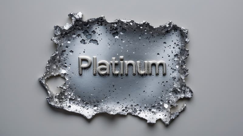 Discovering the Unique Texture of Platinum in a Metallic Finish Artwork ...
