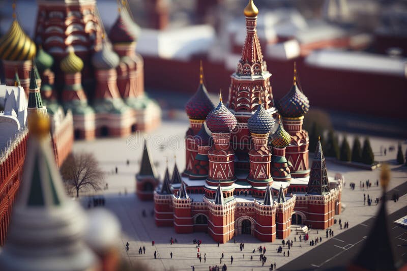 Discovering the Vibrant Red Square of Moscow, Russia. Stock ...