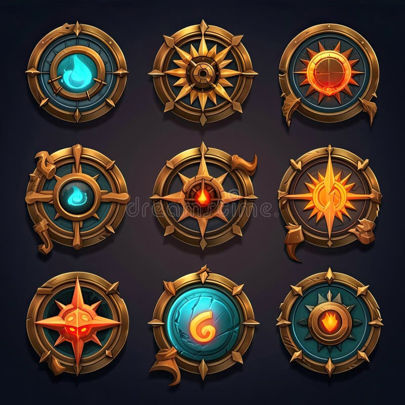 Discovery Compass Game Ai Generated Stock Image - Image of north, rose ...