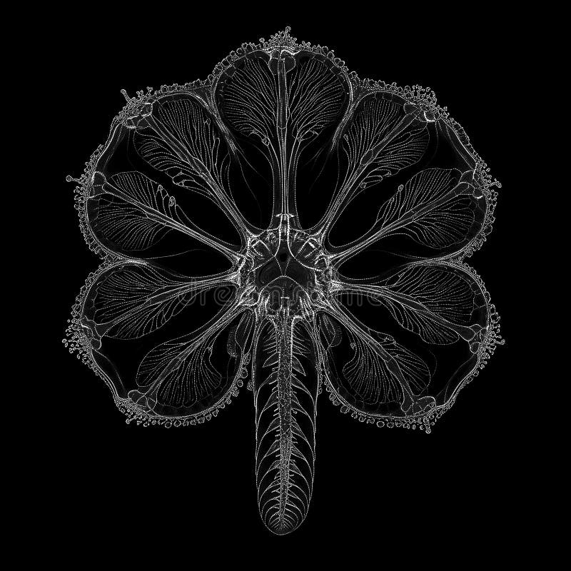 Discovery of Nature Stippling Stock Illustration - Illustration of ...