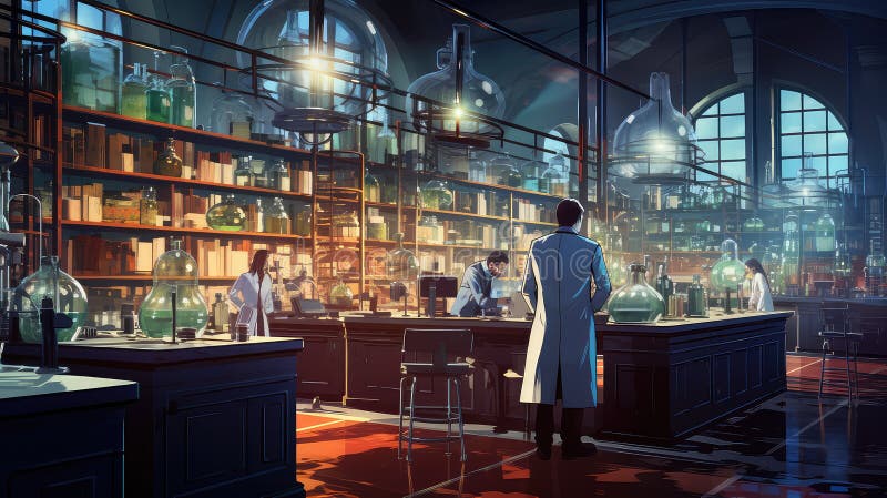 Innovation Science Industrial Background Stock Illustration ...