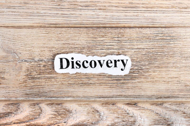 Discovery Text on Paper. Word Discovery on Torn Paper. Concept Image ...