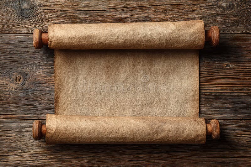 Discovery Timeline with Scroll Top View Stock Illustration ...