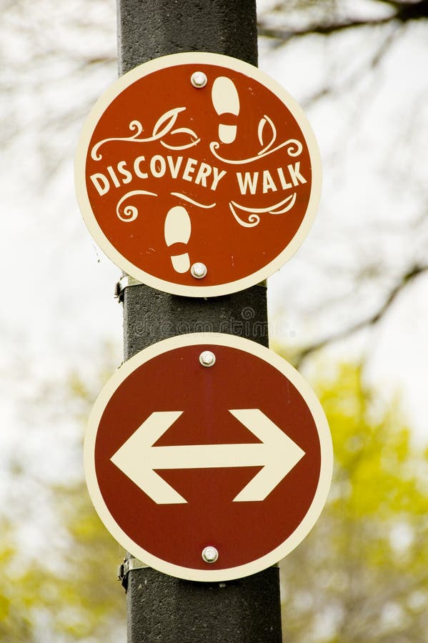 Discovery walk sign stock photo. Image of information - 2014428