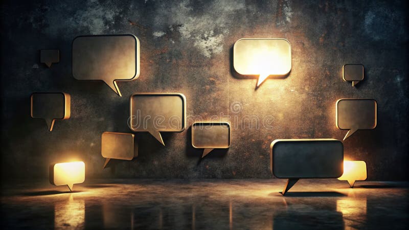 Discreet and Stylish Speech Bubbles for Digital Communication Subtle ...