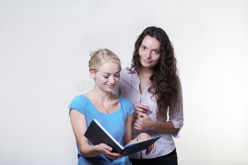 Discrepancies in the Paperwork Stock Photo - Image of girls, caucasian ...