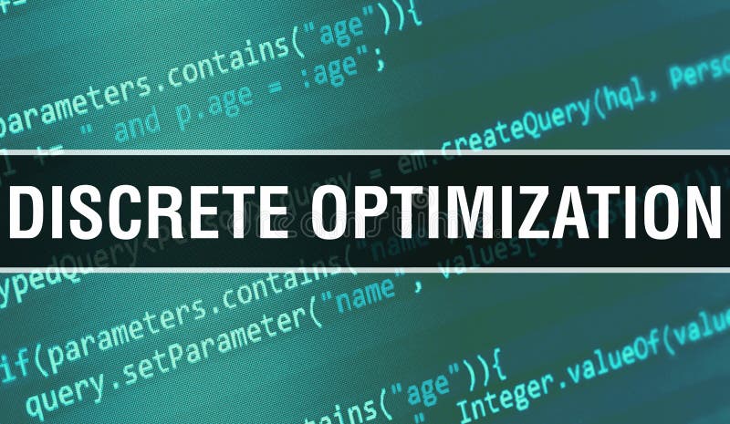 Discrete Optimization Concept With Random Parts Of Program Code Discrete Optimization With