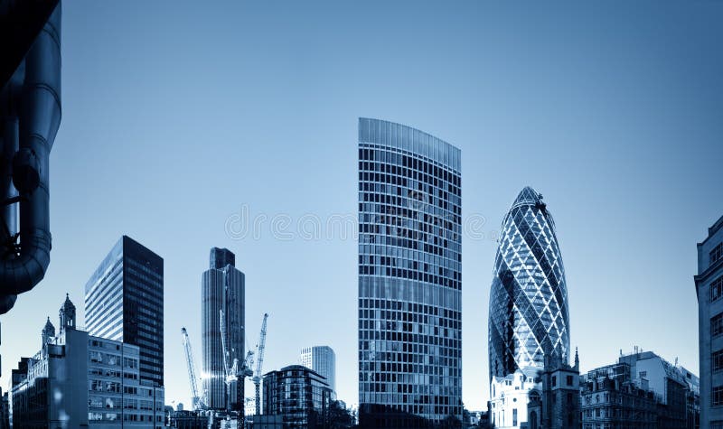 Discrict Financier De Londres. Photo stock - Image du aviva, extérieur ...