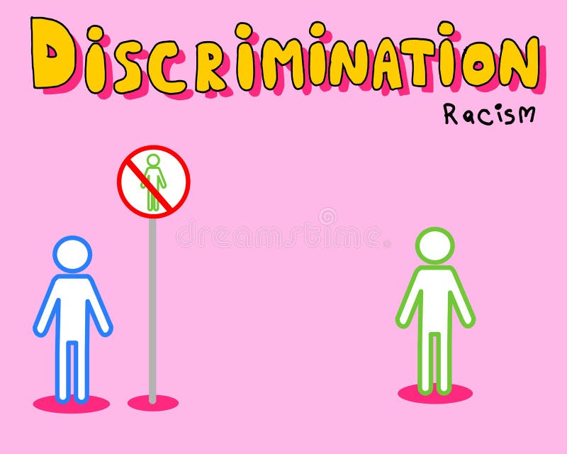 Discrimination : racisme illustration stock. Illustration du ...