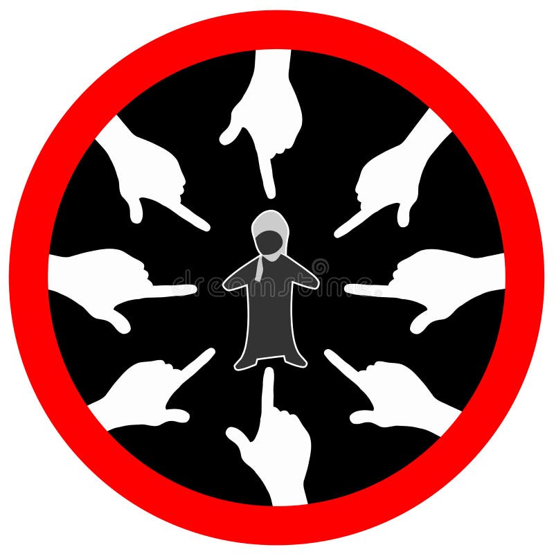 Icône Religieuse Du Concept De Discrimination Illustration de Vecteur ...