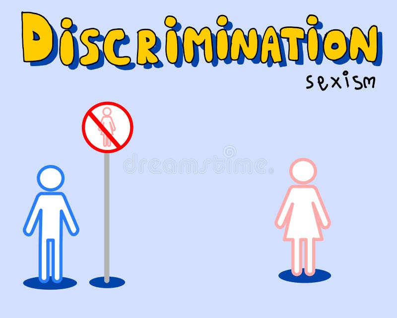 Discrimination : sexisme illustration stock. Illustration du hommes ...
