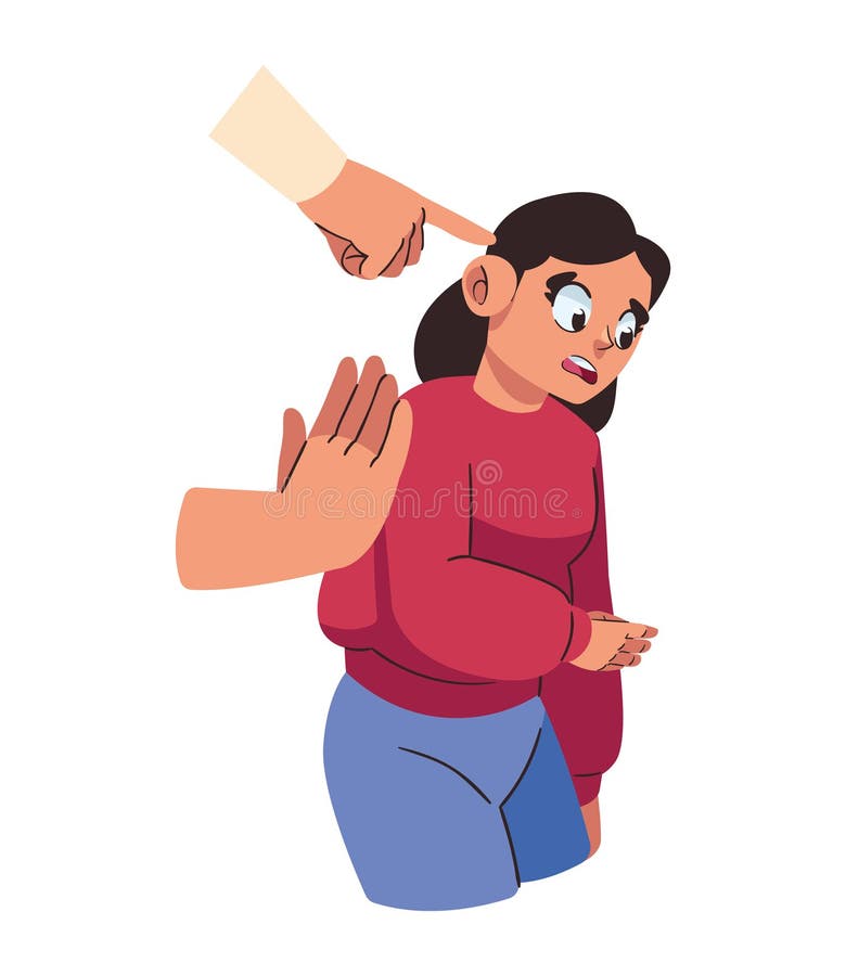 Discrimination Woman Character Stock Vector - Illustration of career ...