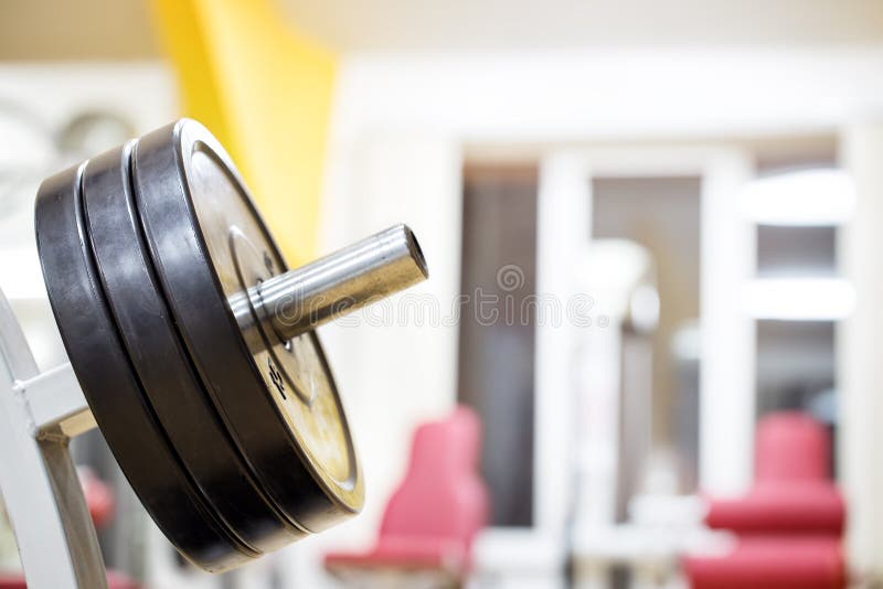Discs for Bar on the Machine Stock Photo - Image of training, heavy ...