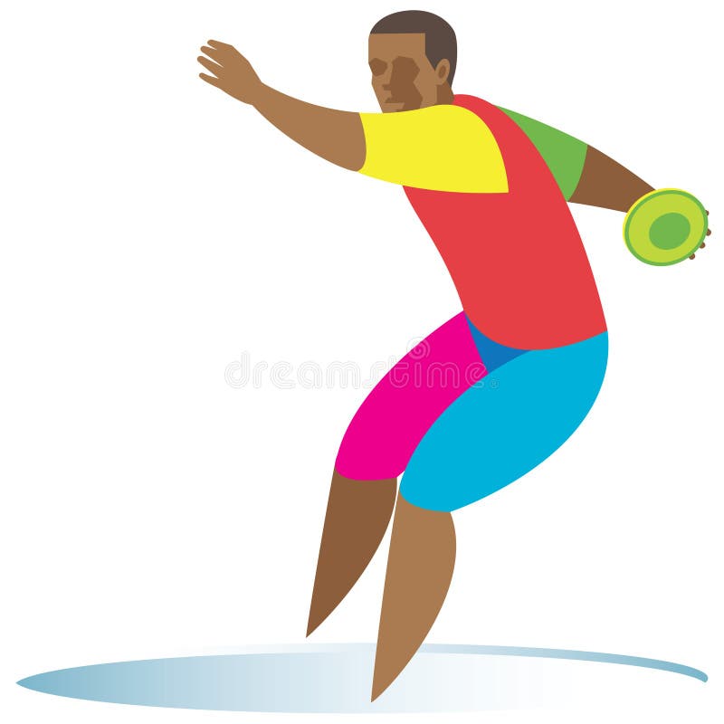 Man Throwing Discus Stock Illustrations – 186 Man Throwing Discus Stock ...