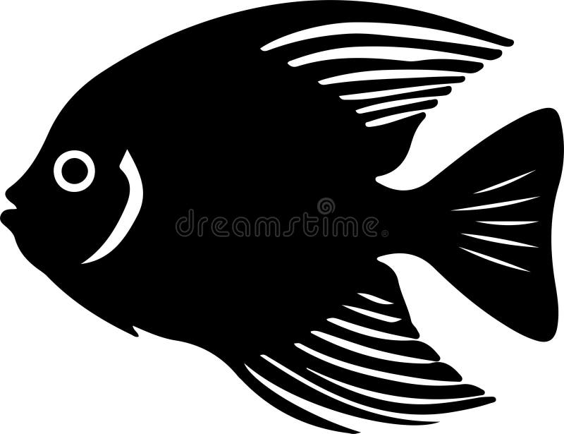 Discus Black Silhouette Generative Ai Stock Vector - Illustration of ...