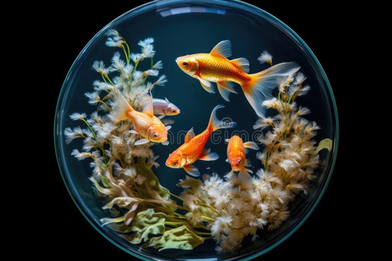 A Discus Fish Showcasing Its Unique Patterns and Colors in Profile ...