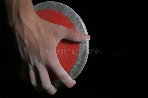 Discus in hand stock image. Image of sport, competition - 6129413