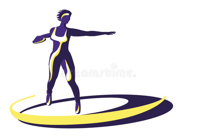 Discus thrower stock vector. Illustration of discus, body - 32180009