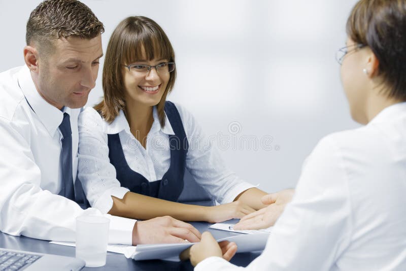 Discuss stock image. Image of discussing, colleagues - 11236291