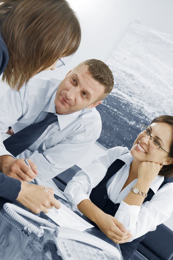 Discuss stock image. Image of discussing, colleagues - 11236291