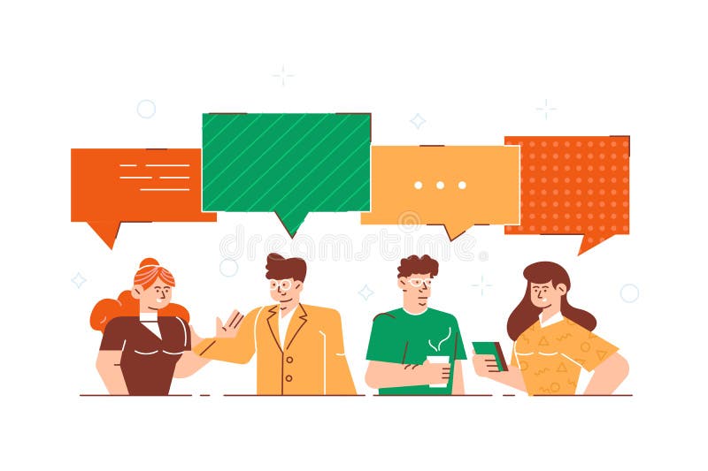 Group Chat Activity Stock Illustrations – 1,088 Group Chat Activity ...