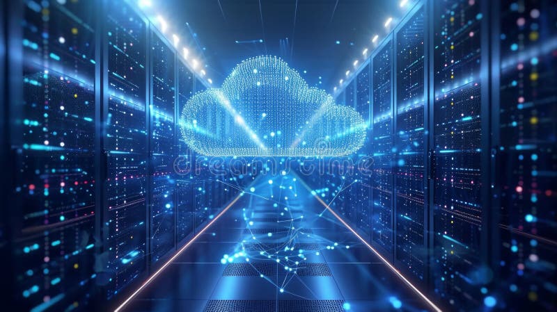 Discussing Cloud Computing and Innovative Methods of Data Storage Stock Image - Image of chip ...