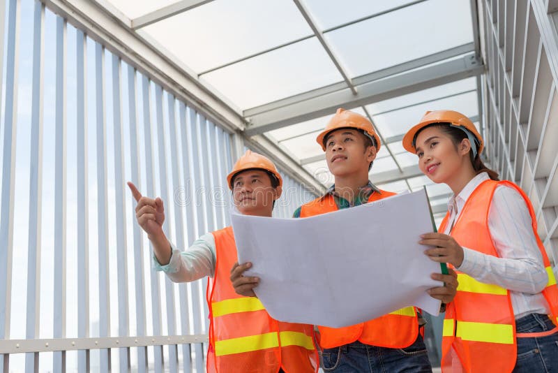 Discussing Construction Project Stock Photo - Image of industry ...