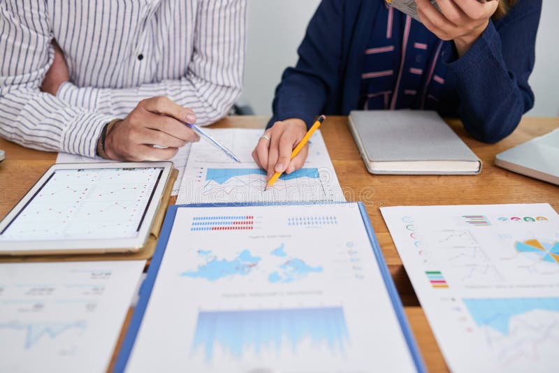 Discussing Financial Charts Stock Photo - Image of discussing, chart ...
