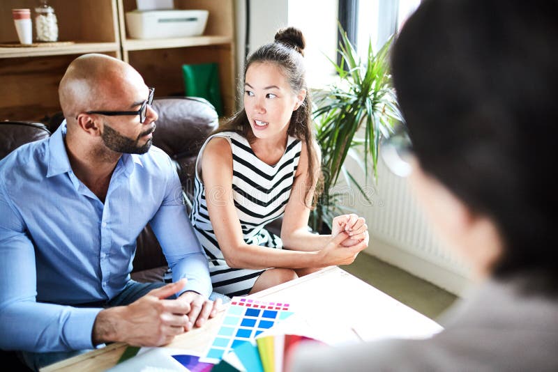 Discussing ideas stock photo. Image of executive, businesspeople - 35667098