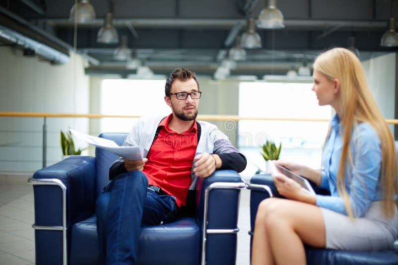 Discussing ideas stock image. Image of career, collaboration - 34414363