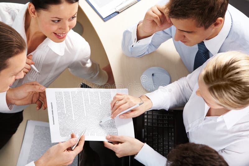 Discussing plan stock image. Image of collaboration, businessman - 12619787