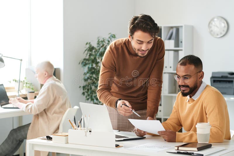 Discussing Project during Break Stock Image - Image of table, women ...