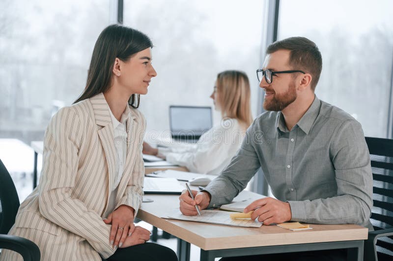 Discussing the Project Ideas. Successful Team are Working Together in ...