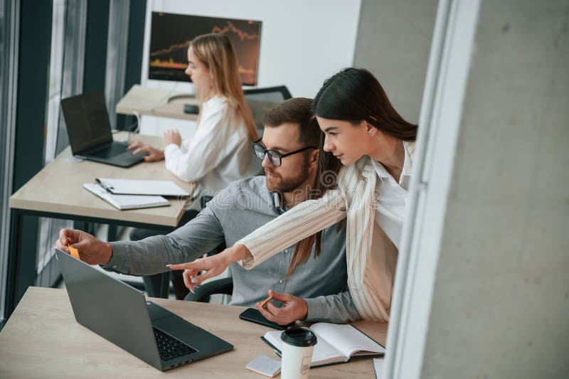 Discussing the Project Ideas. Successful Team are Working Together in ...