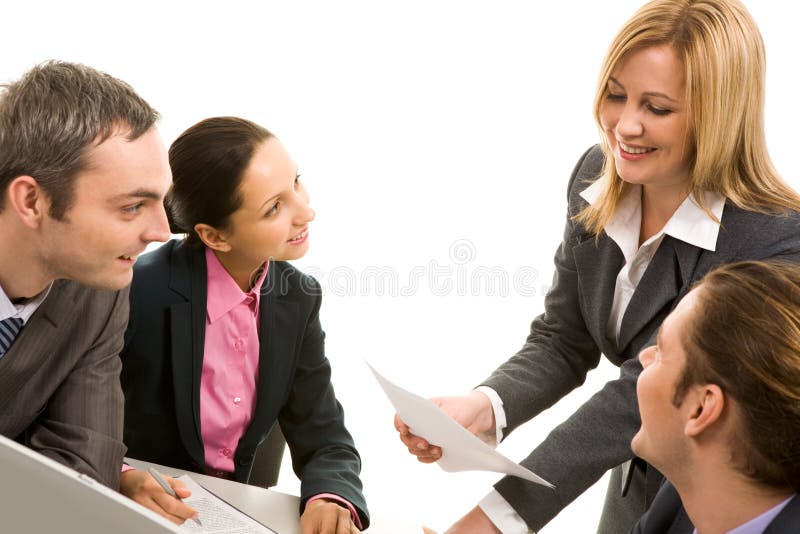 Discussion stock image. Image of explaining, brainstorming - 12600001