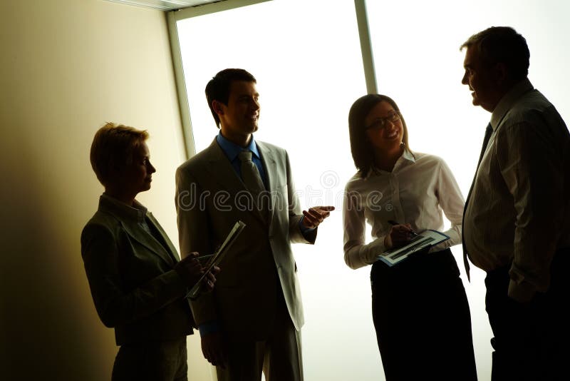 Discussion stock image. Image of executive, outline, female - 22926031