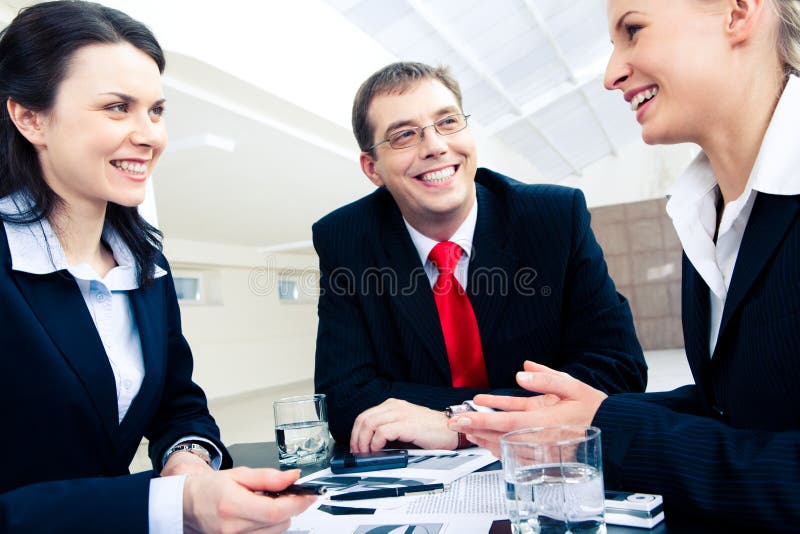 Business Discussion stock image. Image of businessman - 1358789
