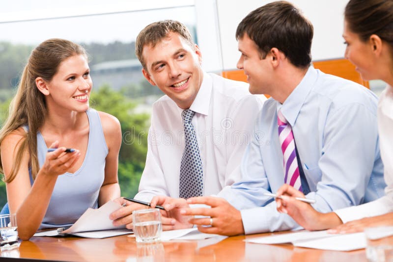 Discussion stock photo. Image of executive, caucasian - 5936360