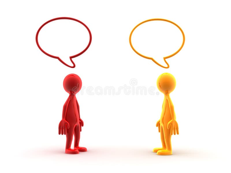 Two People Talking Speech Bubbles Stock Illustrations – 459 Two People ...