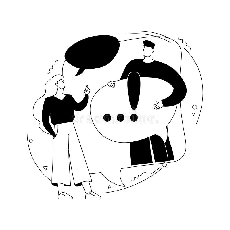 Discussion Abstract Concept Vector Illustration. Stock Vector ...