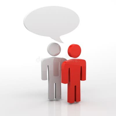 Discussion, Blank Speech Bubble Stock Illustration - Illustration of ...