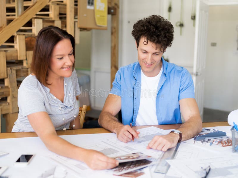 Discussion Brings New Ideas Stock Photo - Image of businesswoman, male ...