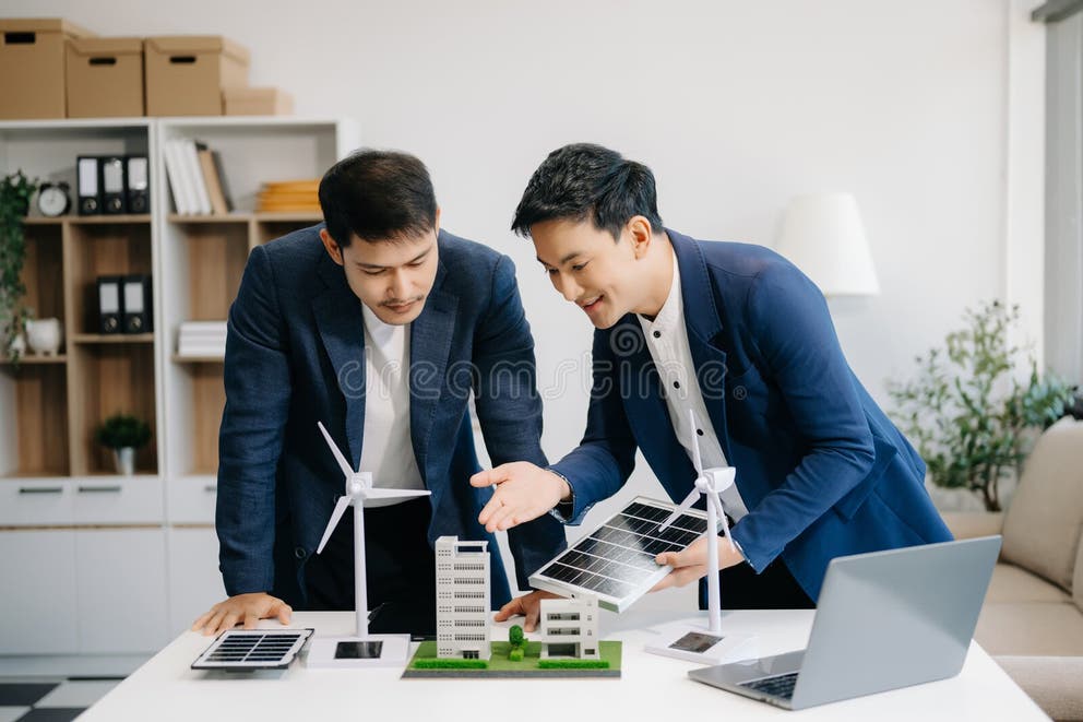 Discussion among Businesspeople on the Latest Developments in Solar ...