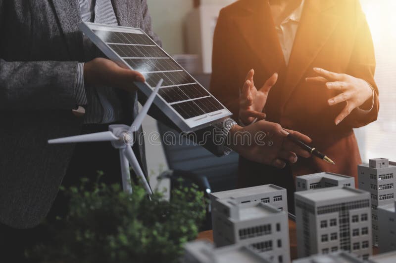 Discussion among Businesspeople on the Latest Developments in Solar ...