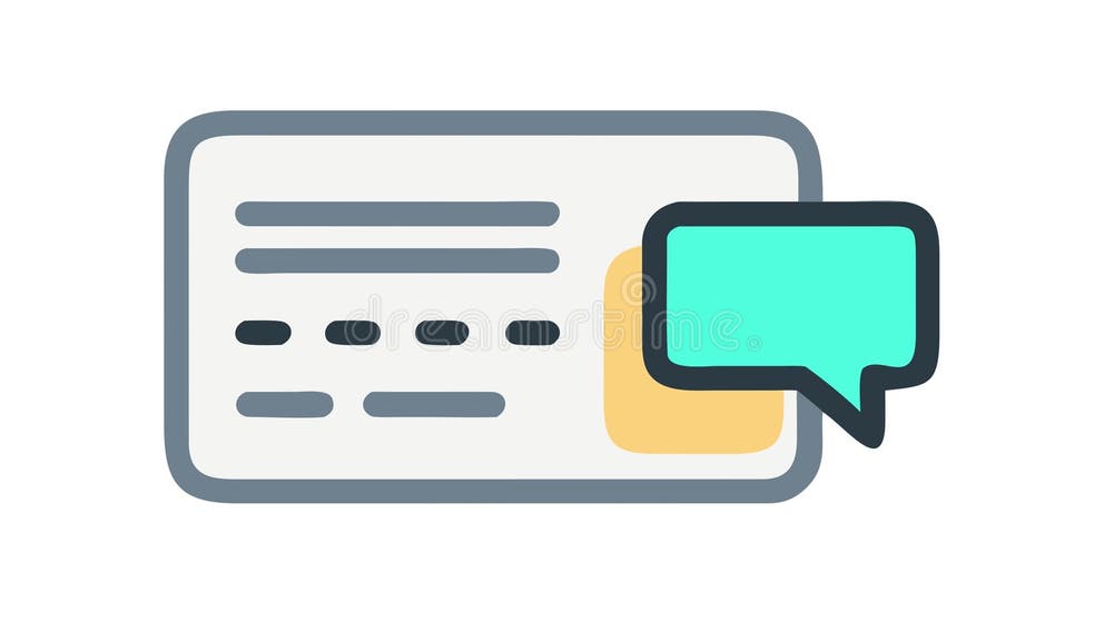 Discussion Chat Bubbles Icon, Vector Design Generative AI Stock Vector ...