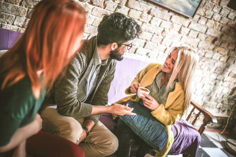 Discussion with Colleagues is always Interesting and Fun. Stock Image ...