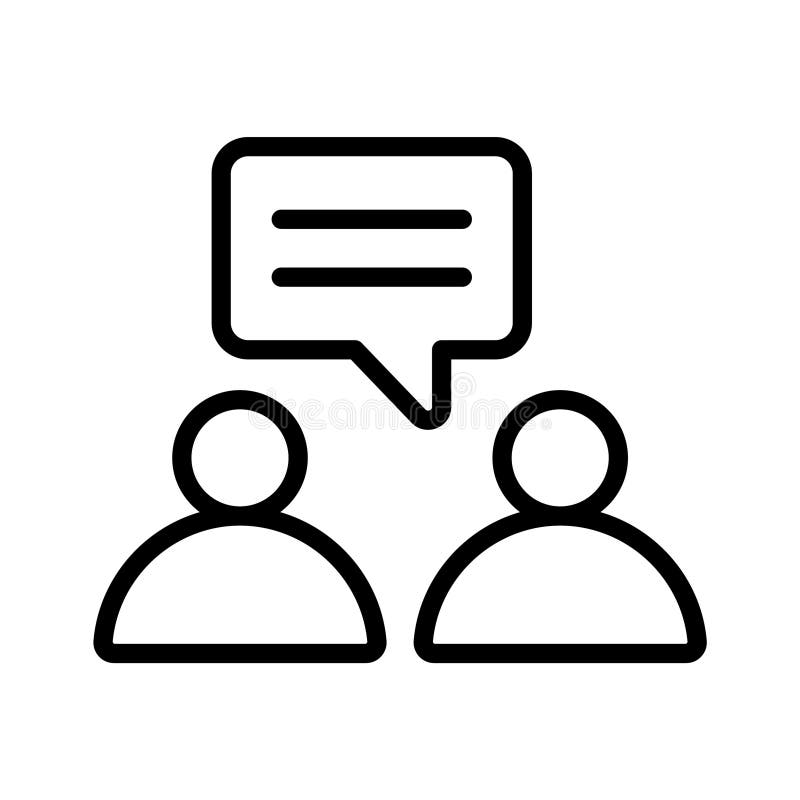 Discussion, Conversation, Communication Vector Design Stock Vector ...