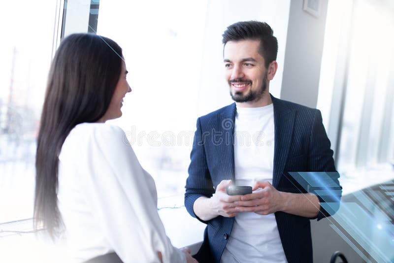 Discussion of Different Colleagues Working Together on an Online ...