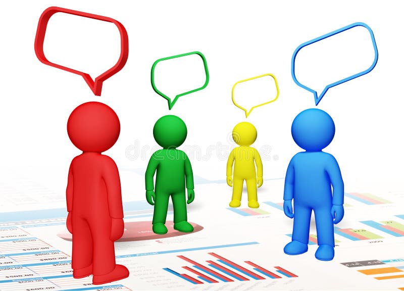 Discussion stock illustration. Illustration of blue - 120577407