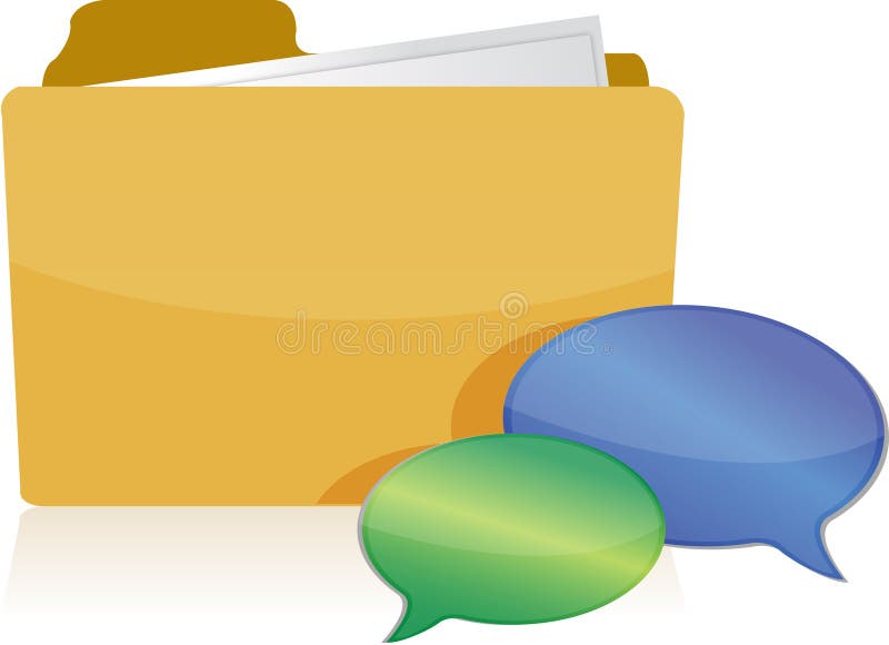 Discussion Documents Concept Stock Illustration - Illustration of ...